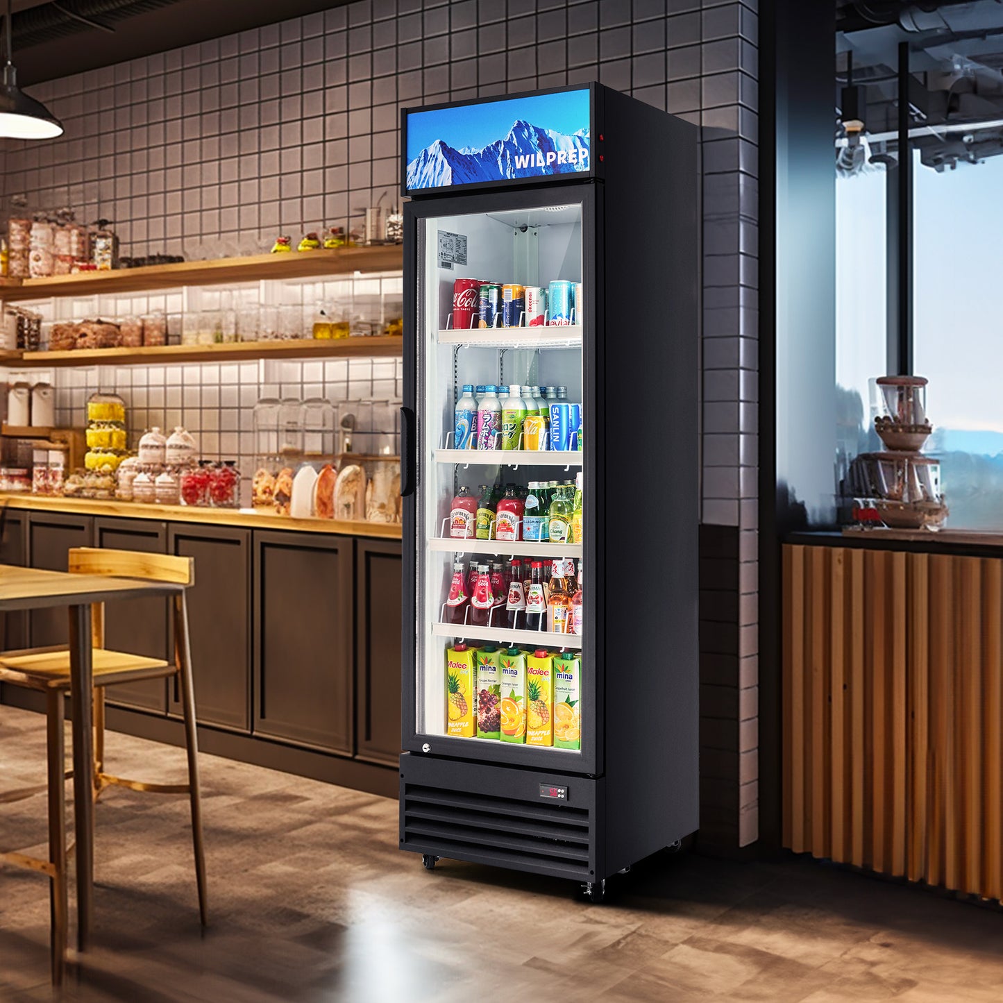 22.8-inch Single Door Commercial Refrigerator – Wilprep Kitchen