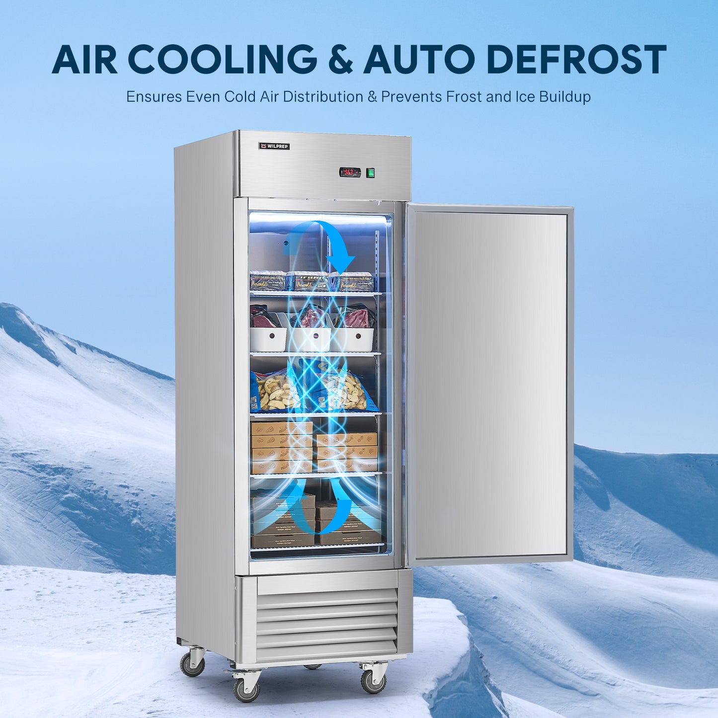 27-inch Single Door Reach-In Freezer for Sale – Wilprep Kitchen