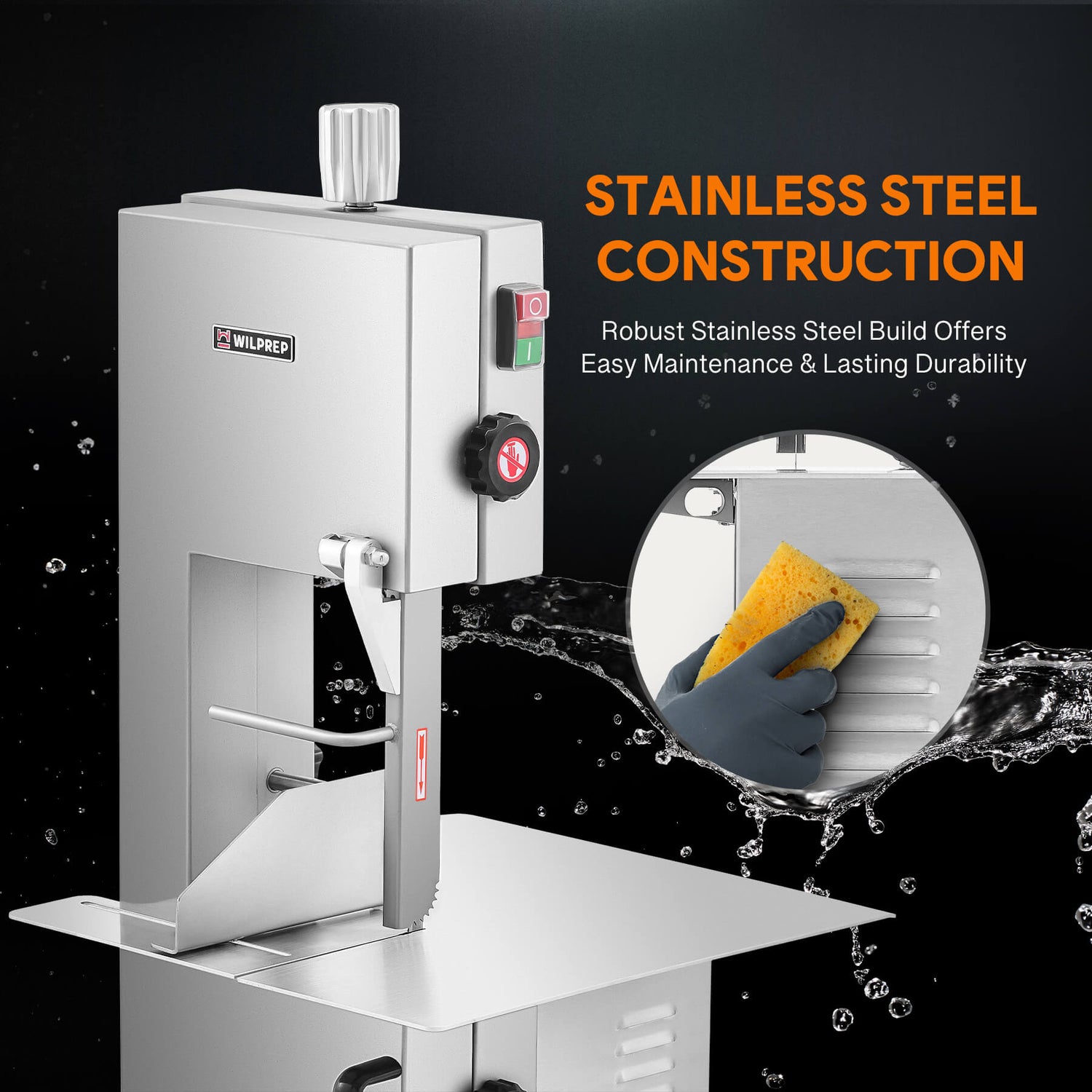 65" Electric Countertop Stainless Steel Bone Saw Machine