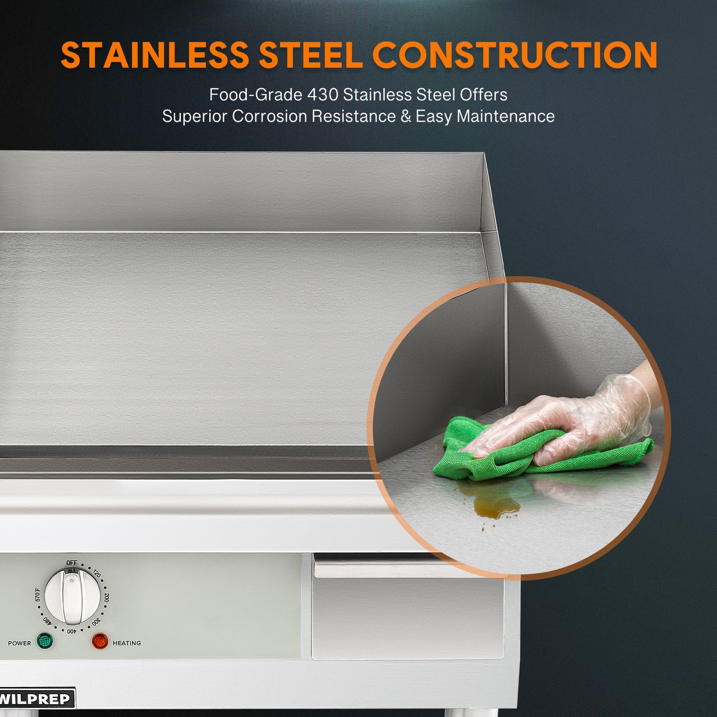 16" Commercial Electric Countertop Griddle 110V – Wilprep Kitchen