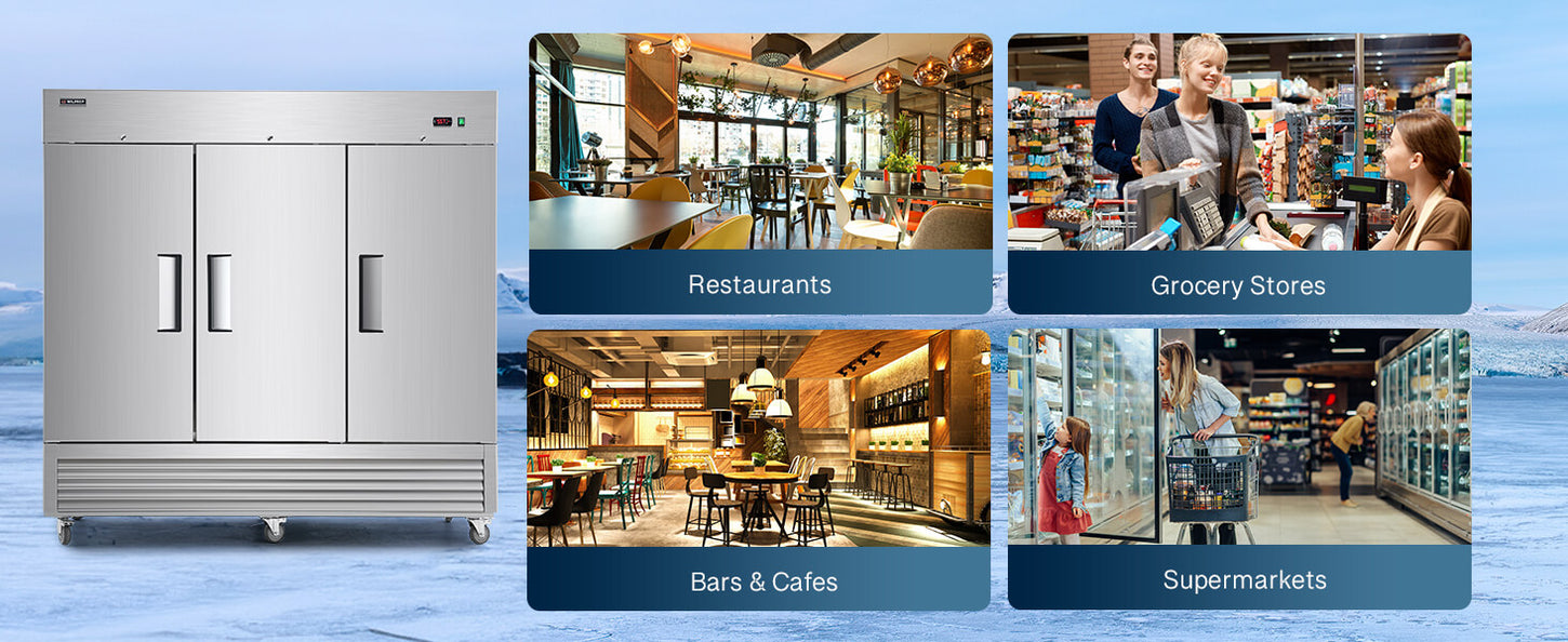 Buy Wilprep 81-Inch 3 Door Reach-In Freezer for Sale – Wilprep Kitchen