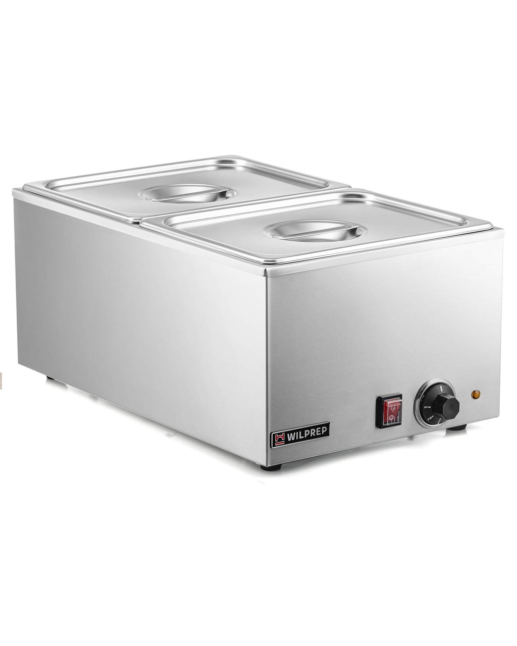 12 x 20 Full Size Dual Well Electric Countertop Food Warmer with 2 Pan