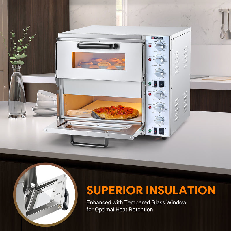 16" Countertop Commercial Pizza Oven Doudle Desk – Wilprep Kitchen