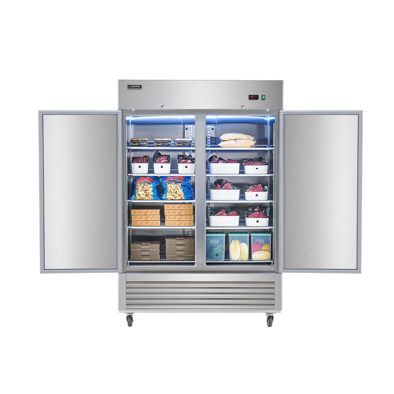 54-inch 2 Door Reach-In Freezer for Sale – Wilprep Kitchen