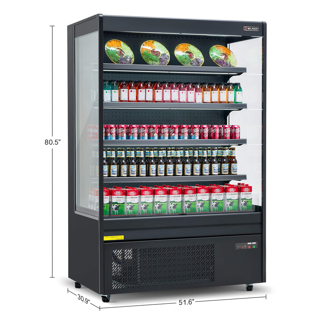 51-inch Vertical Open Air Refrigerator for Sale