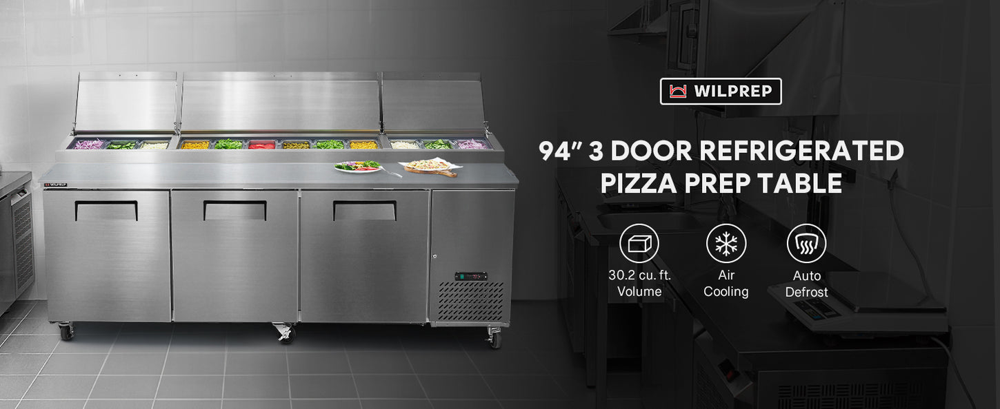 Buy Wilprep 94-inch 3 Door Reach-In Refrigerator for Sale – Wilprep Kitchen